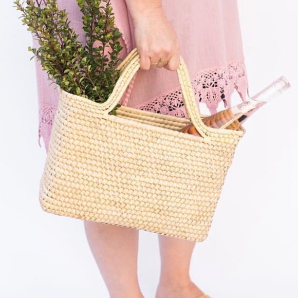 Leah | Bags | Nwt New Leah Straw Handbag Tote | Poshmark